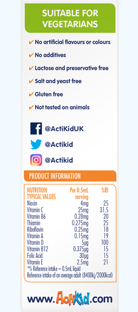 ActiKid® Multi-Vitamin Drops 25ML 25ml / Liquid | ActiKid